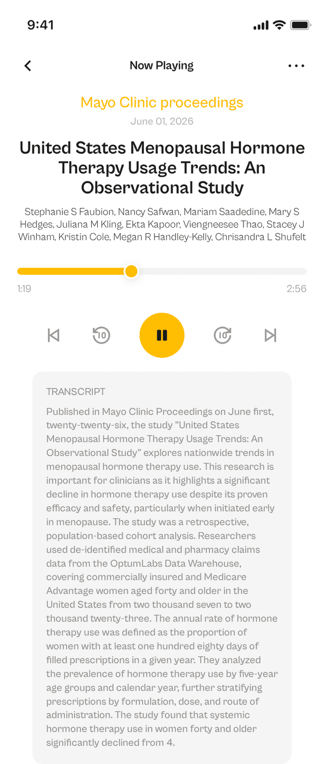 United States Menopausal Hormone Therapy Usage Trends: An Observational ...